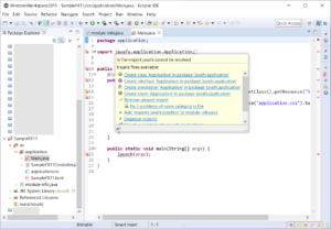 JavaFX プロジェクトの作成、Scene Builder – JavaFX アプリケーション