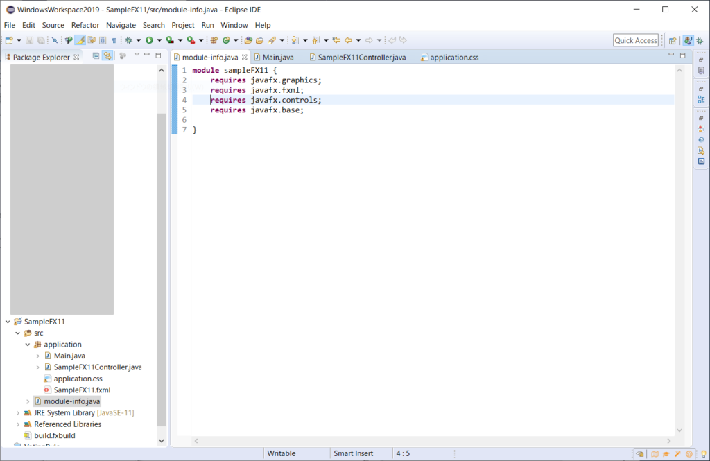 JavaFX プロジェクトの作成、Scene Builder – JavaFX アプリケーション